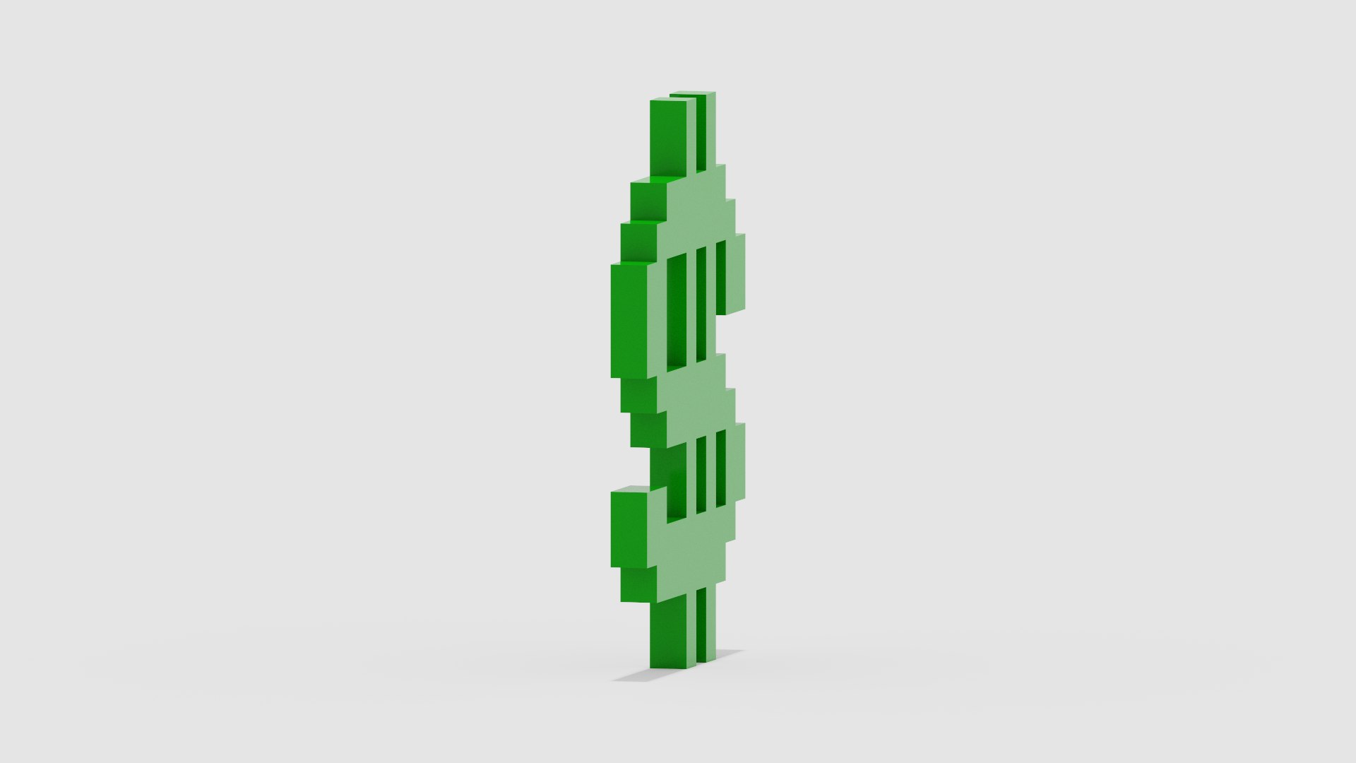 Dollar Symbol 3D Model - TurboSquid 2189529