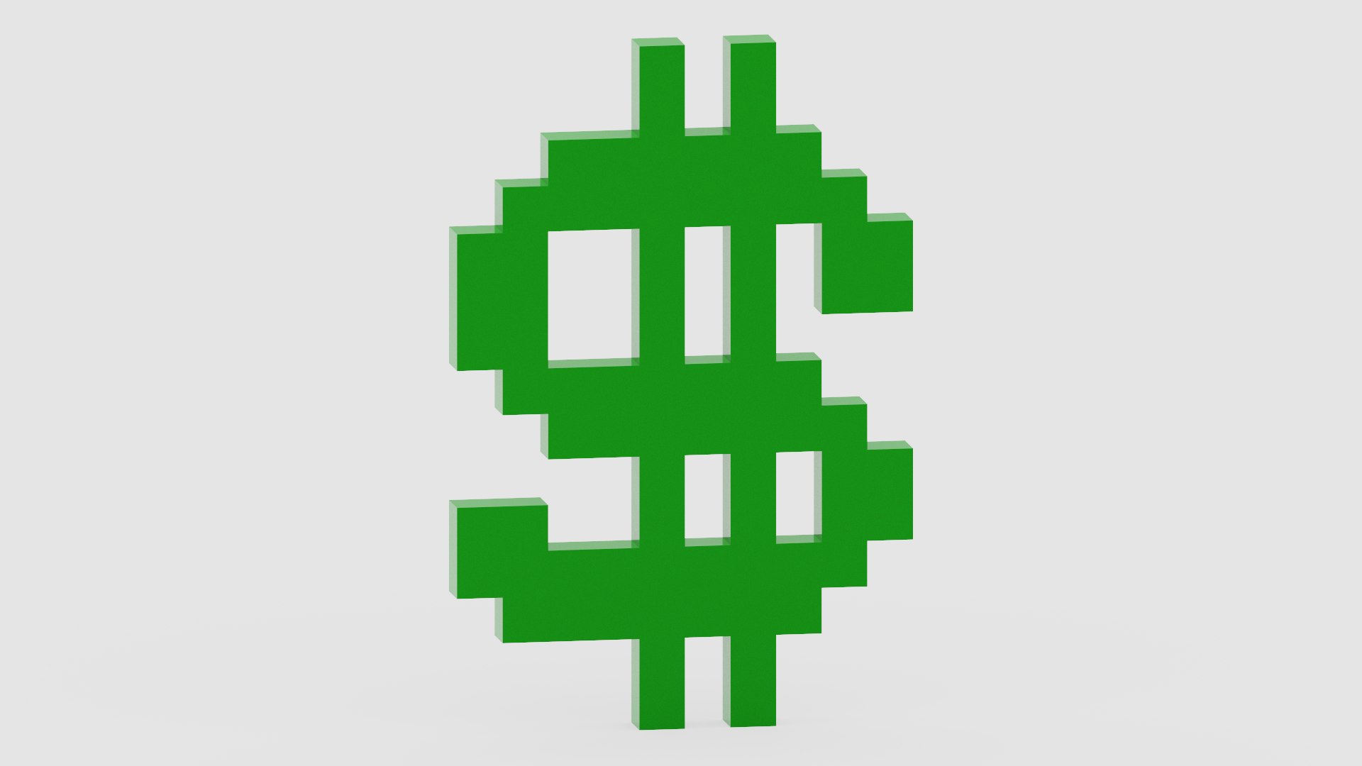 Dollar Symbol 3D Model - TurboSquid 2189529