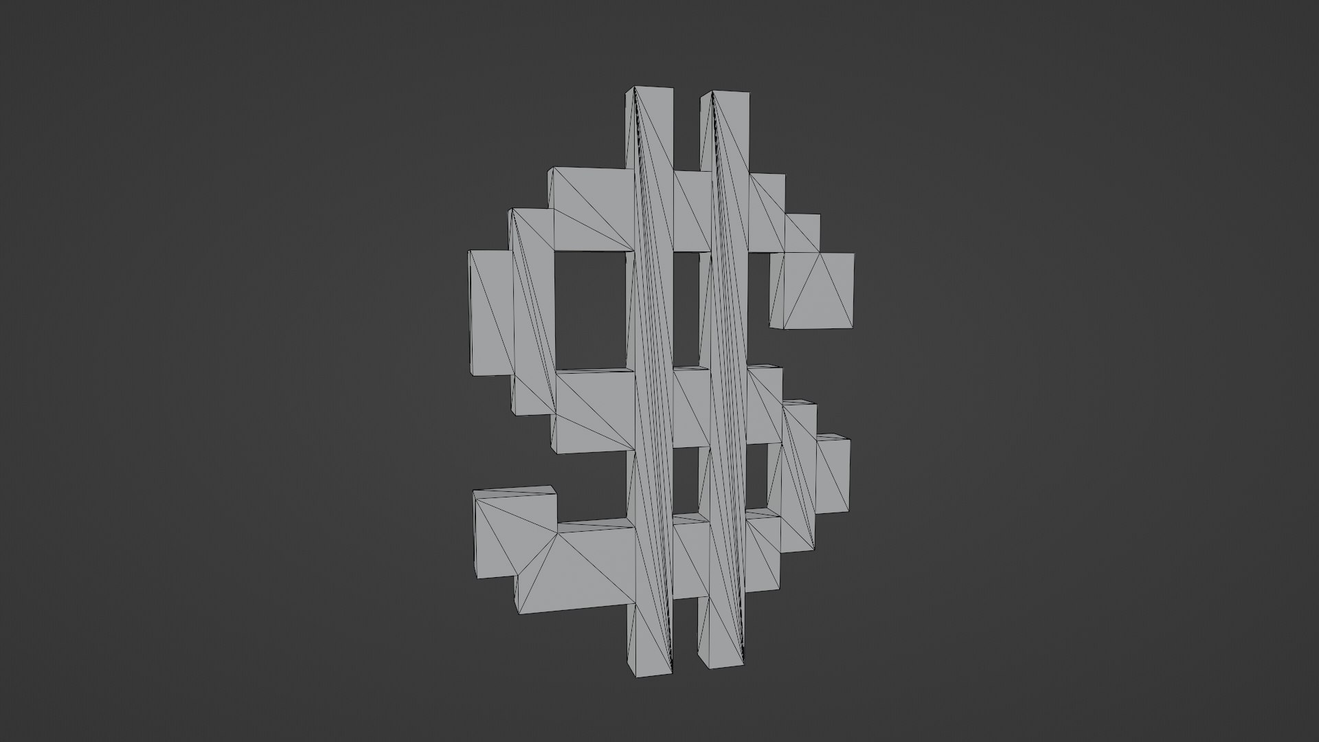 Dollar Symbol 3D Model - TurboSquid 2189529