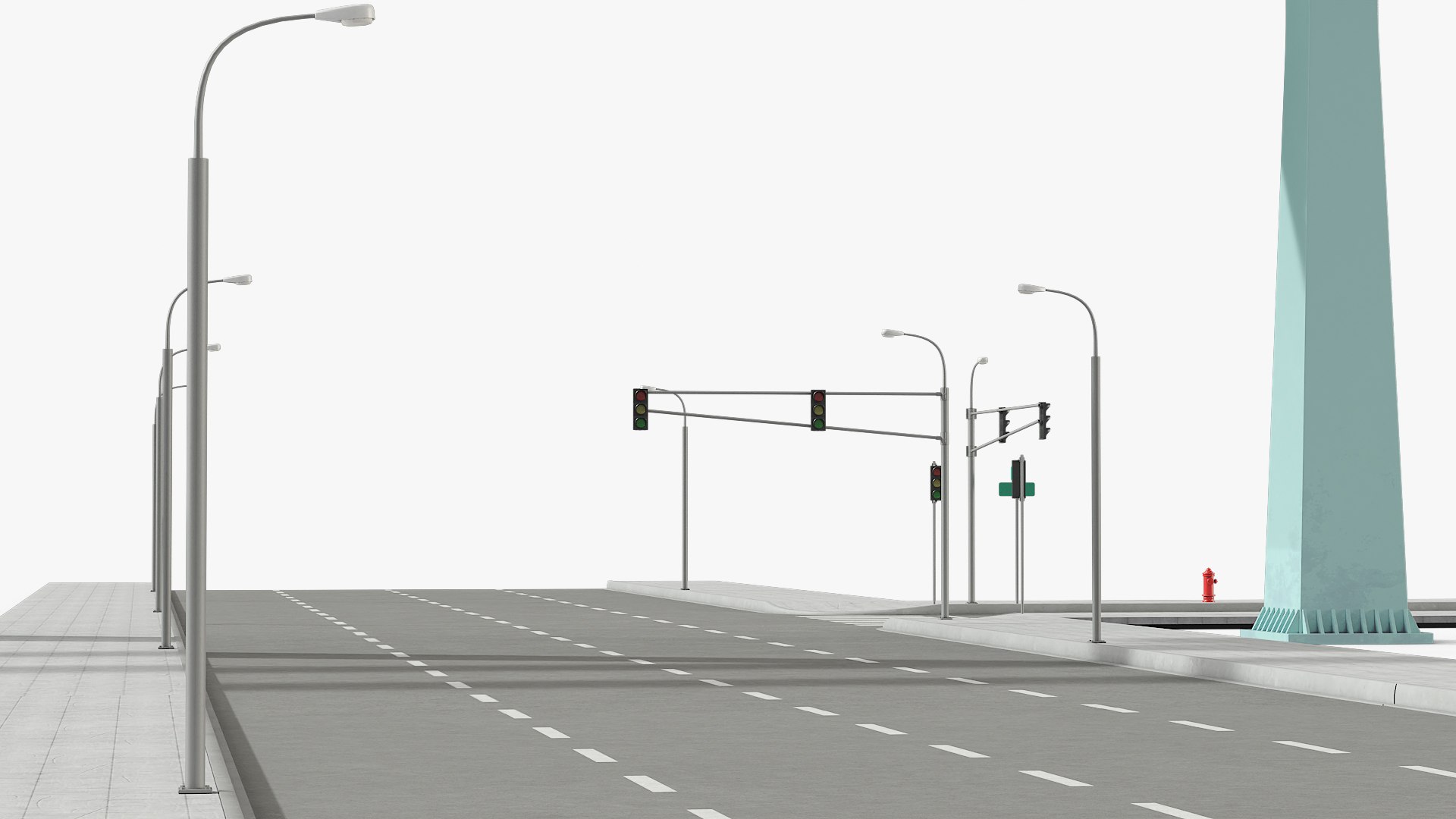 Suspended Monorail Over Urban Road With Cars 3D Model - TurboSquid 2383668