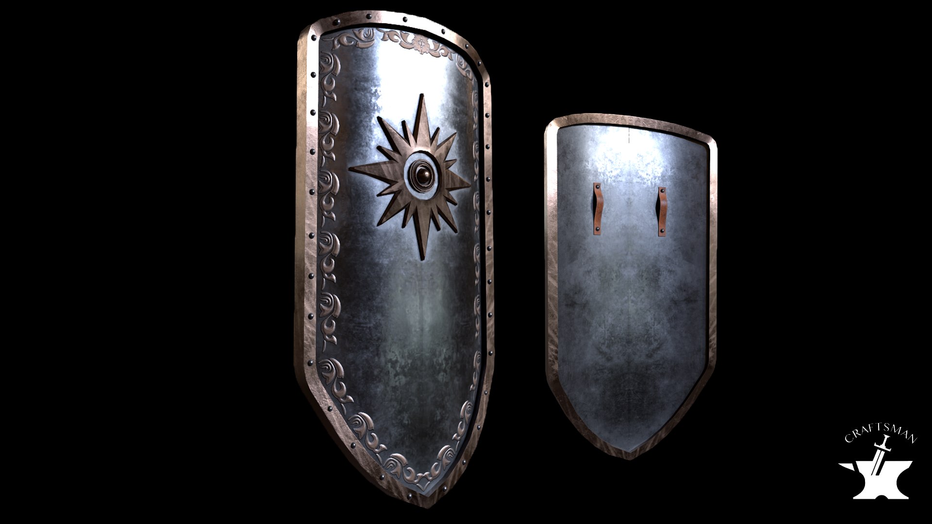 modelo 3d Medieval Shield - TurboSquid 2037767