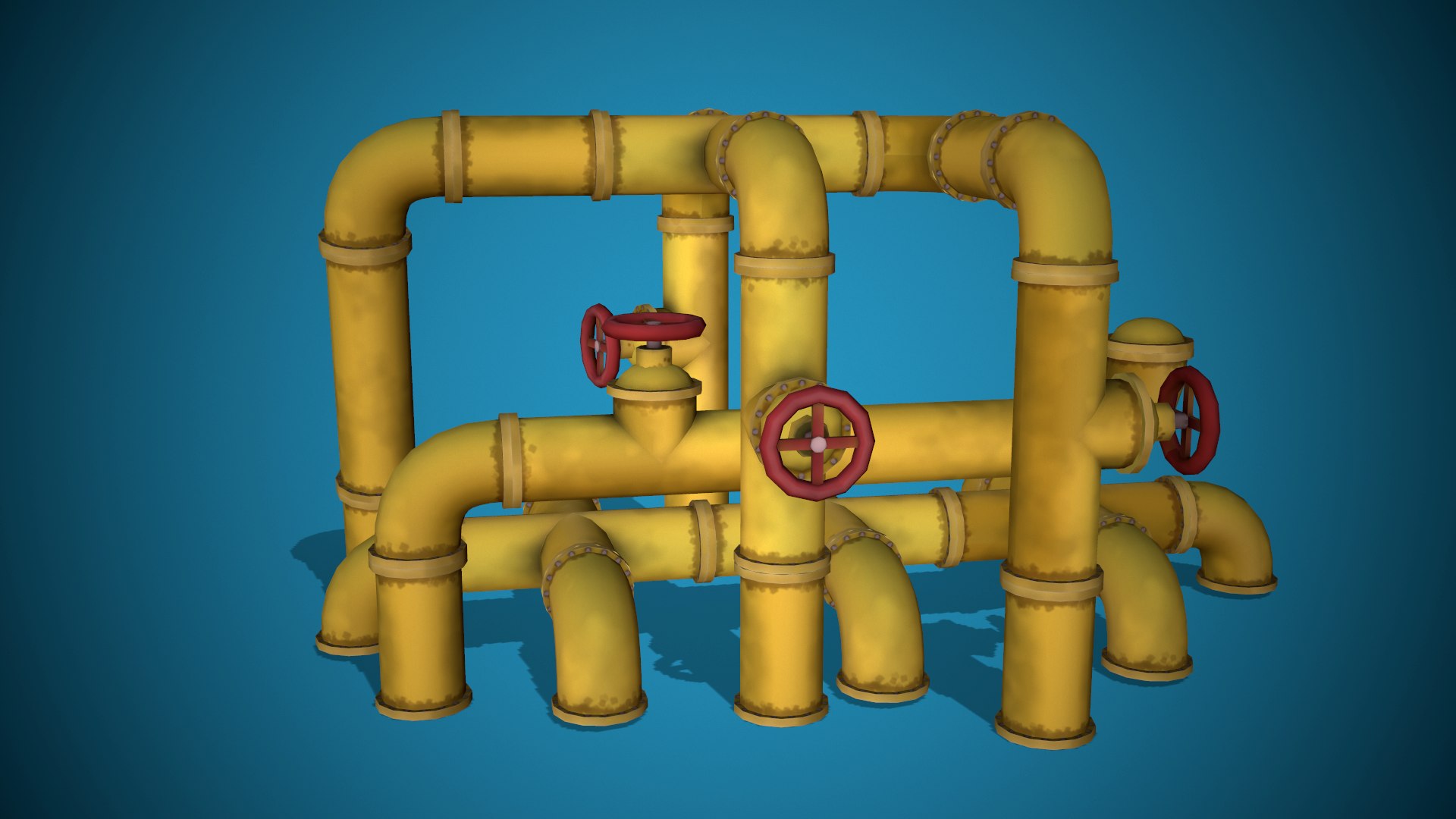 Stylized Modular Pipes Ready 3D Model - TurboSquid 1448057