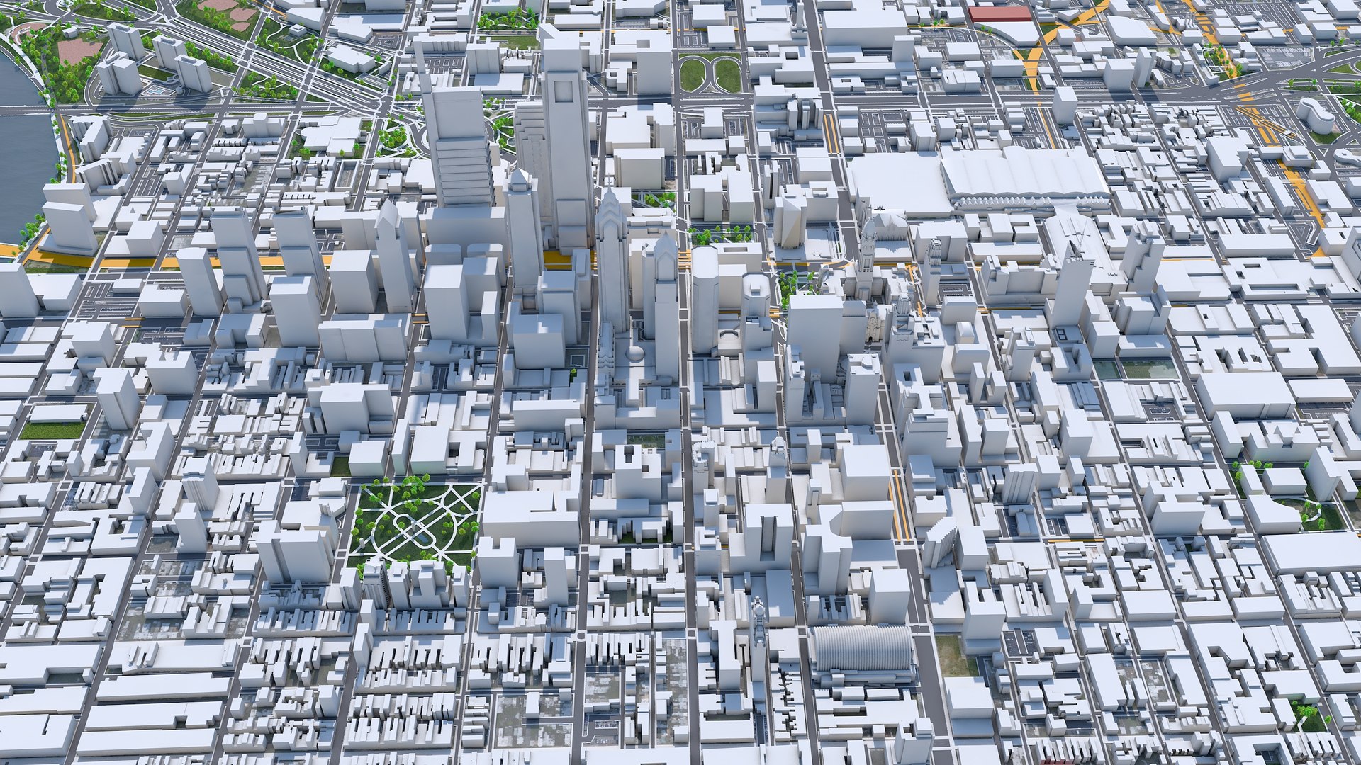 Philadelphia Downtown Pennsylvania USA Model - TurboSquid 1989498