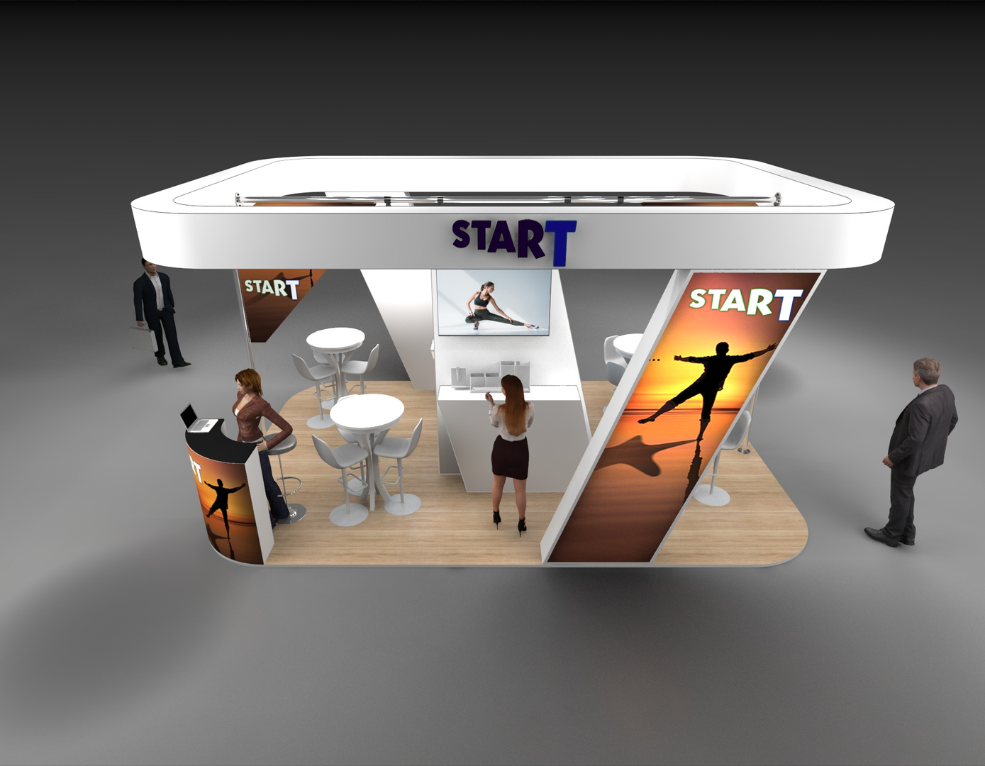 Booth Exhibition 3D - TurboSquid 1920173