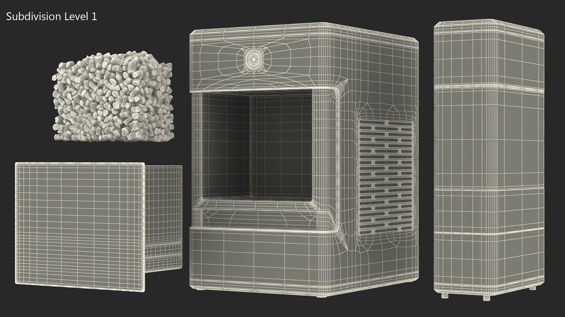 3D model GE Profile Opal Countertop Nugget Ice Maker Black - TurboSquid ...