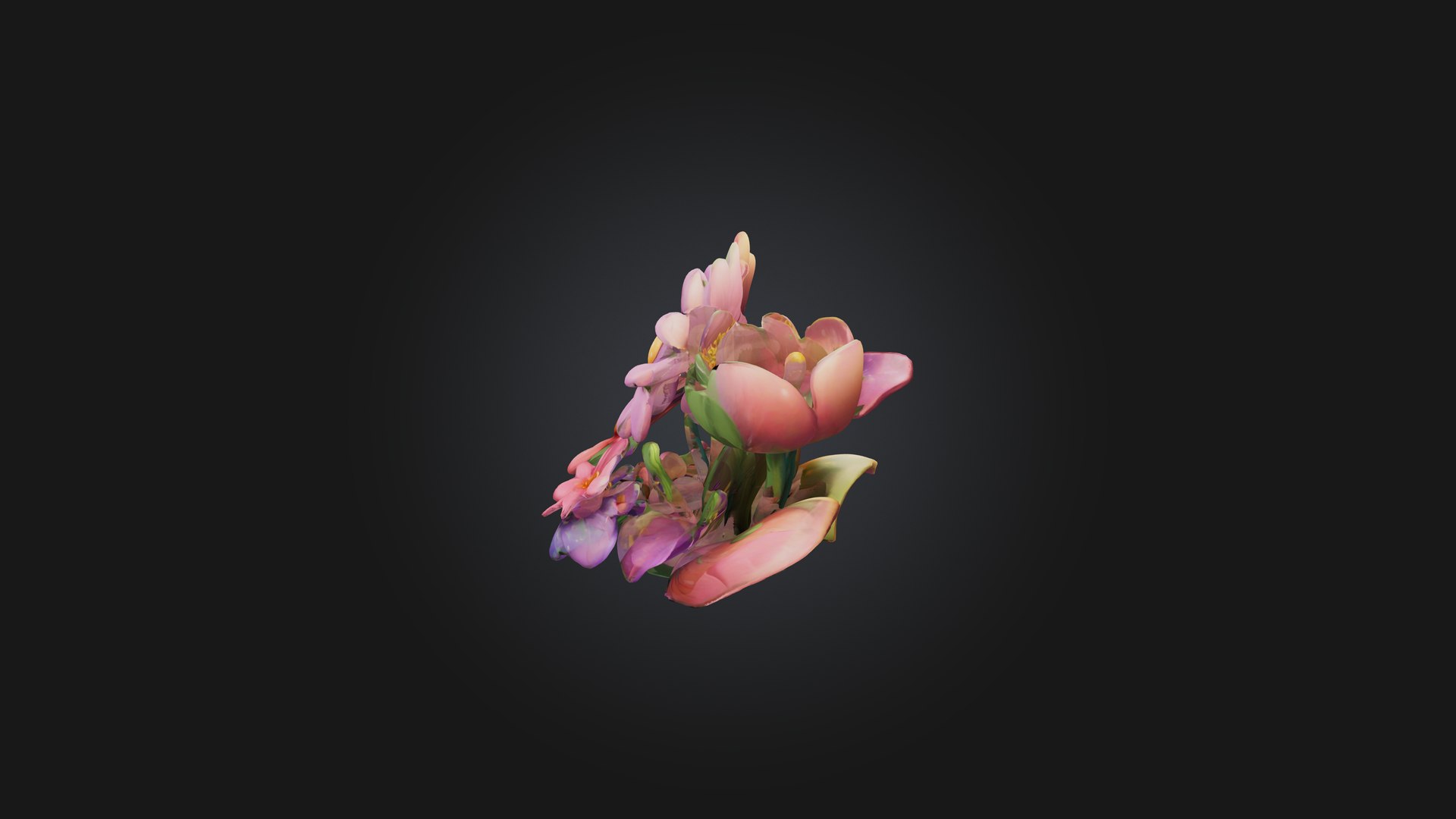 3D Cartoon Flowers - TurboSquid 2291042