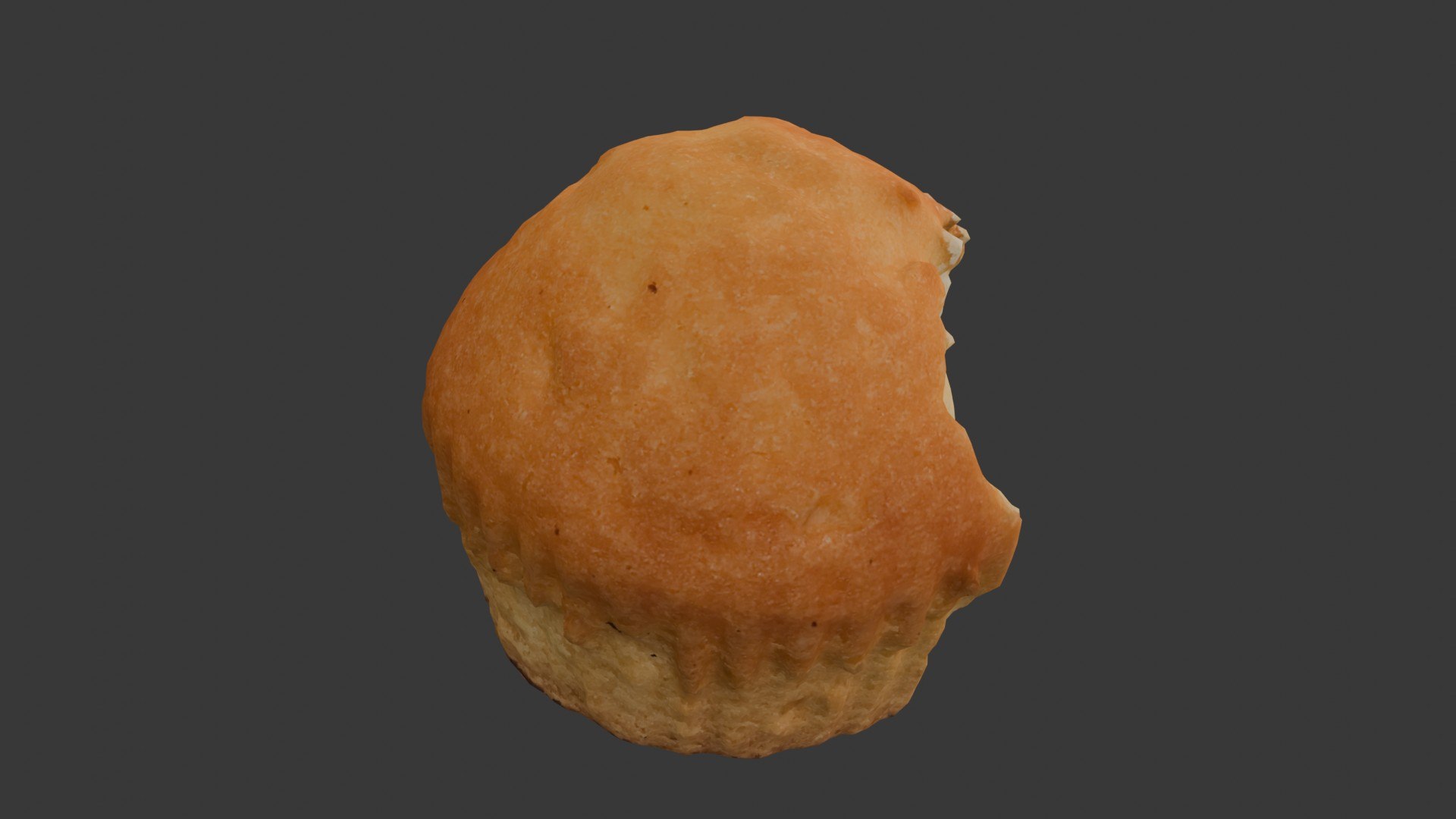3D Bitten Bread Roll 3D Scan Model - TurboSquid 2408808