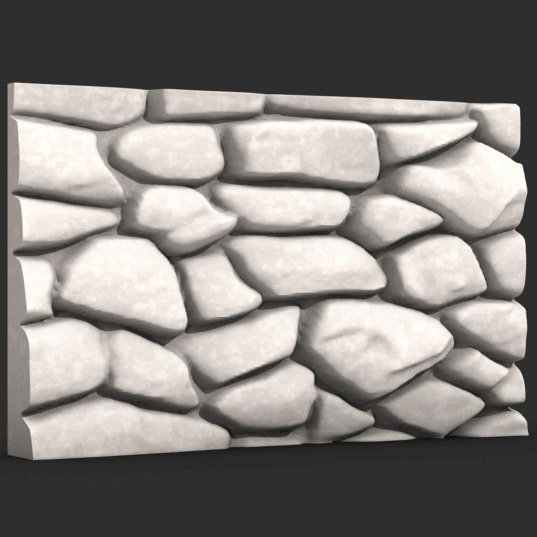 3D Stone Wall 55 Model - TurboSquid 2297299