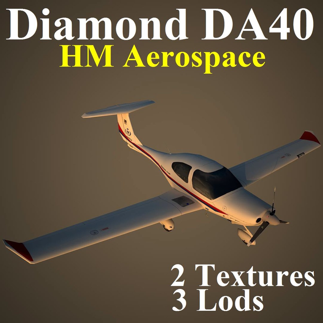 3d Model Diamond Da40 Hm Hma