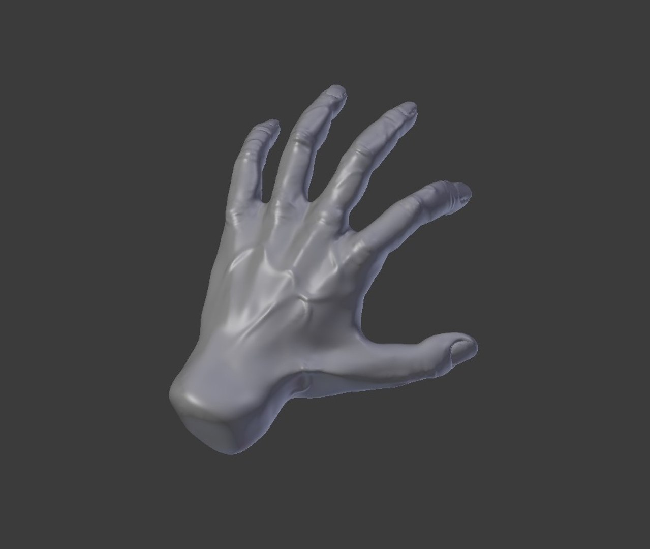 3d High-poly Hand Model