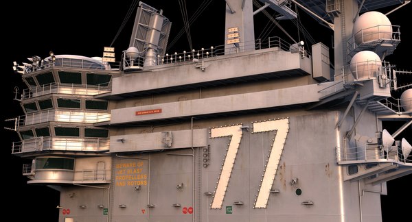 cvn 77 aircraft 3d max
