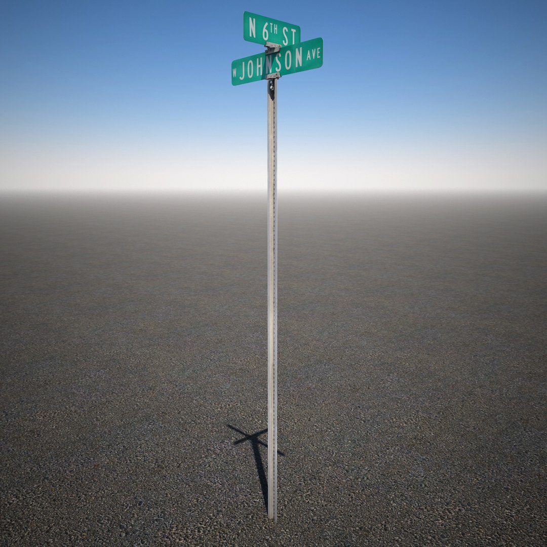 Street Sign 3d Model