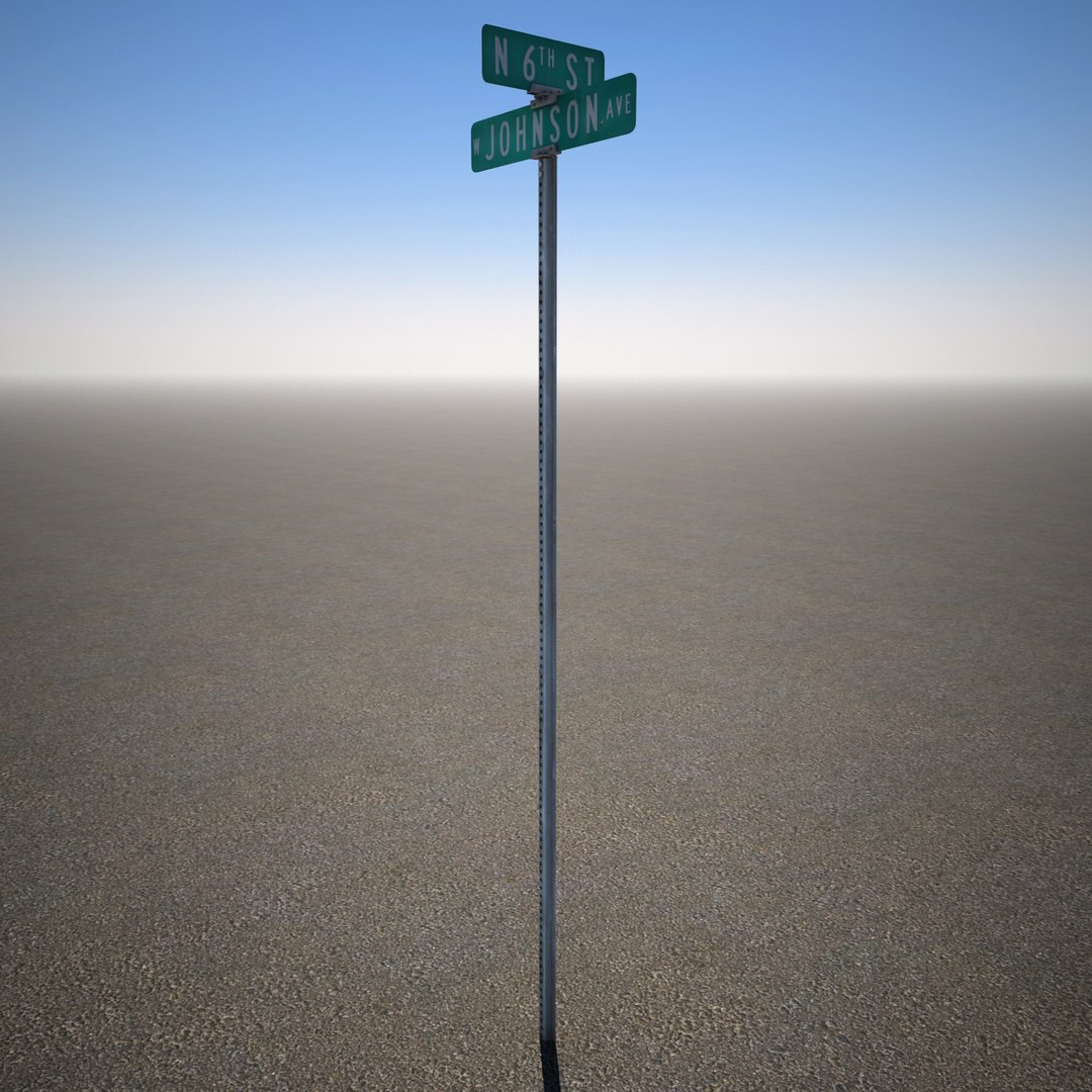Street Sign 3d Model