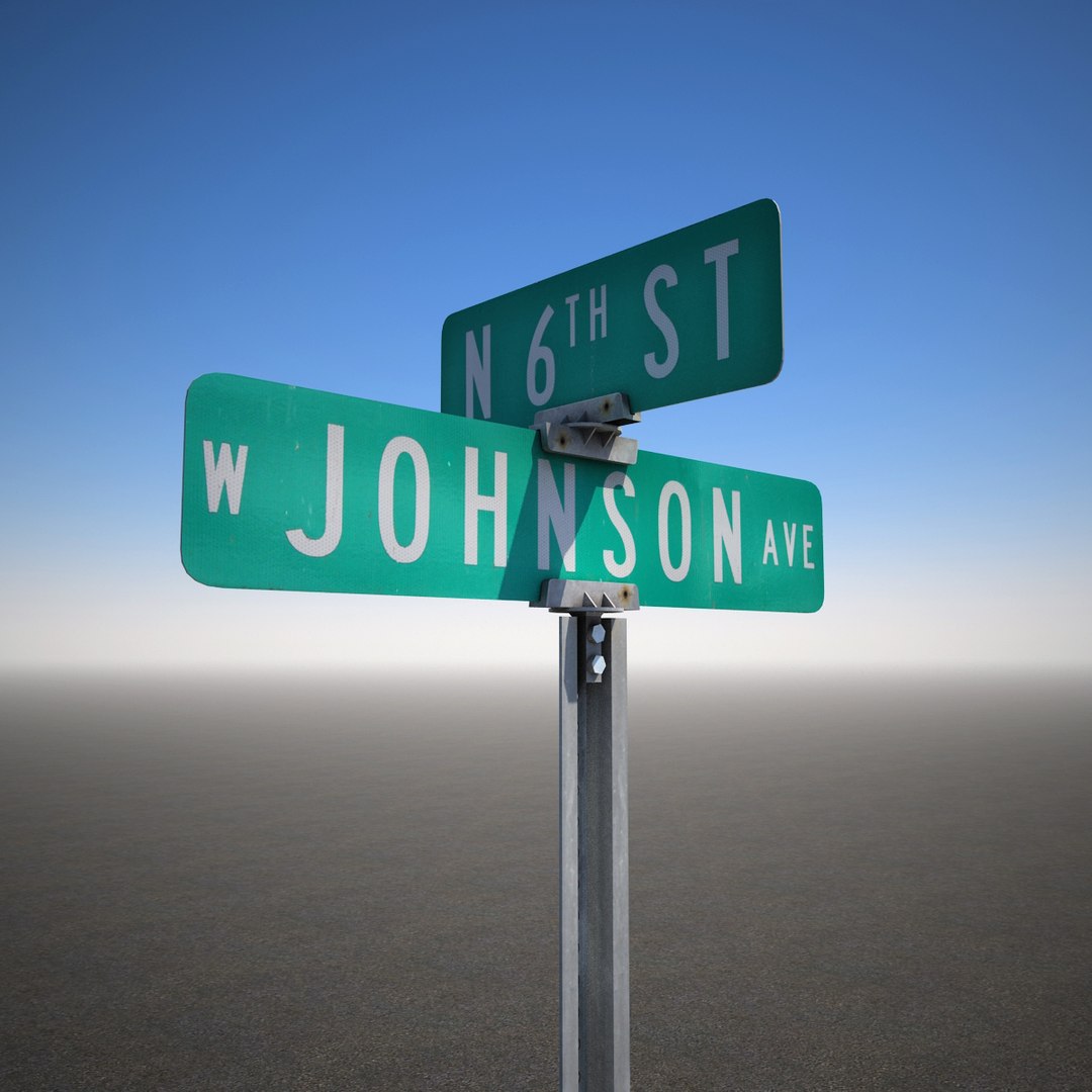 Street Sign 3d Model