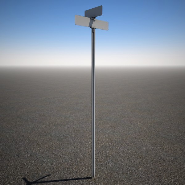 street sign 3d model