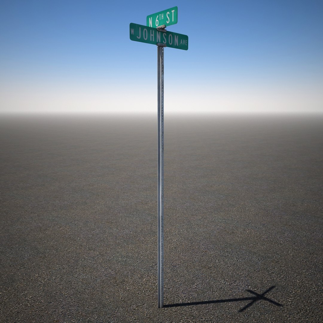 Street Sign 3d Model