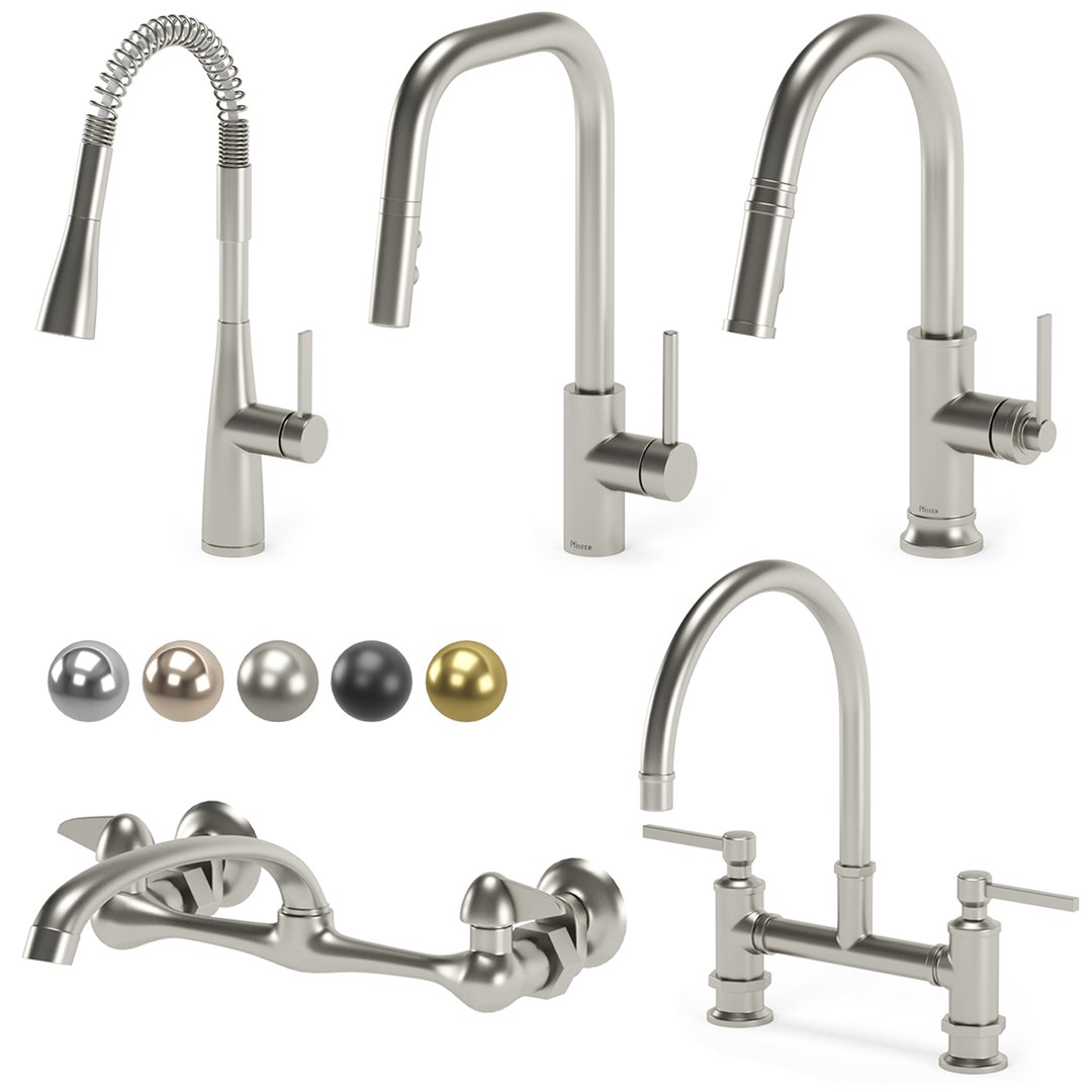 PFISTER Kitchen Faucets 3D Model - TurboSquid 2047413