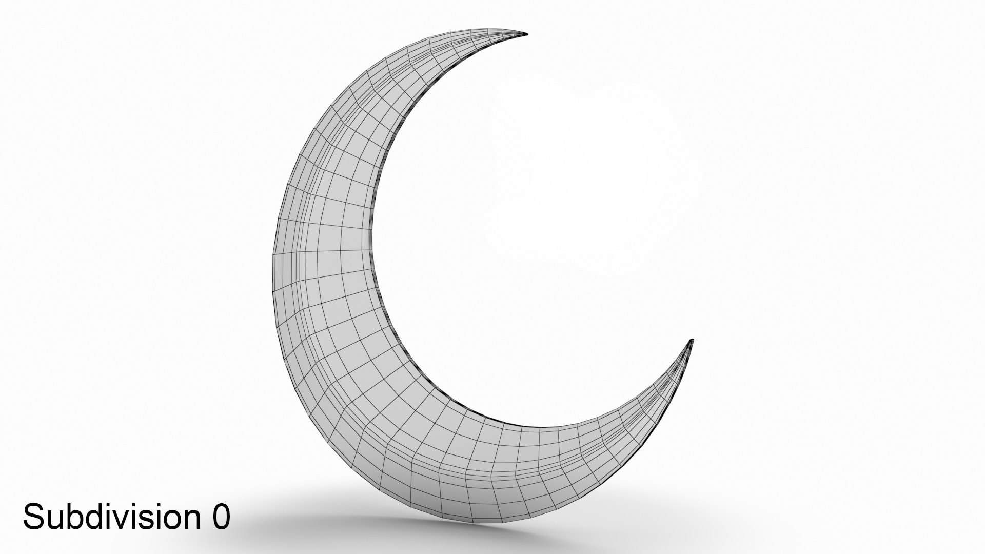 Crescent Moon Gold 3D Model - TurboSquid 1875737