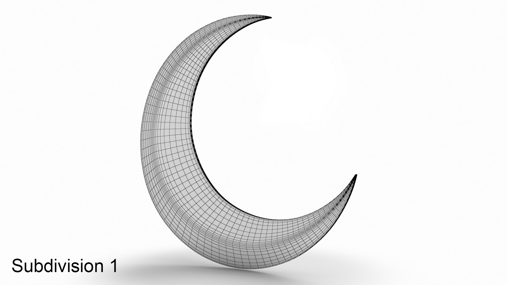 Crescent Moon Gold 3D Model - TurboSquid 1875737