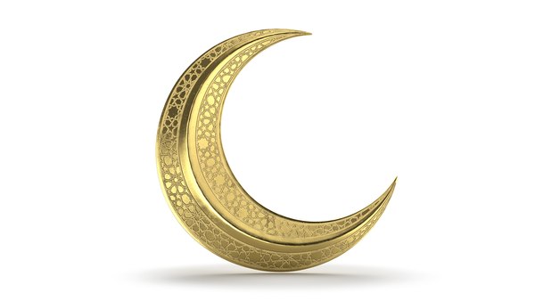 Crescent Moon Gold 3D model - TurboSquid 1875737