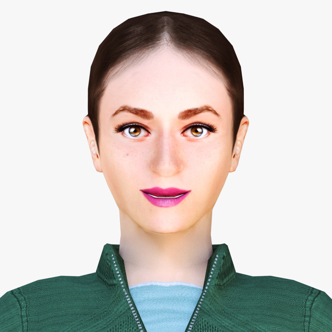 modelo 3d Woman 21 With 52 Animations 32 Morphs - TurboSquid 2085401