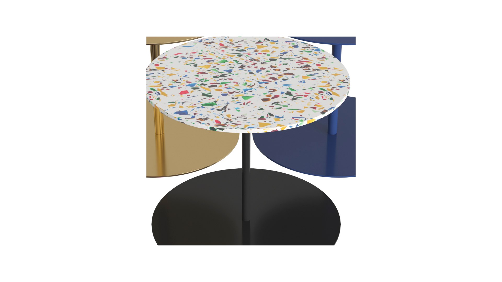 3D Model Gong Lux Terrazzo Tables - TurboSquid 1944080