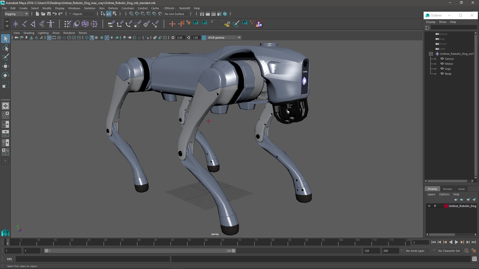 3D Unitree Robotic Dog - TurboSquid 2258187