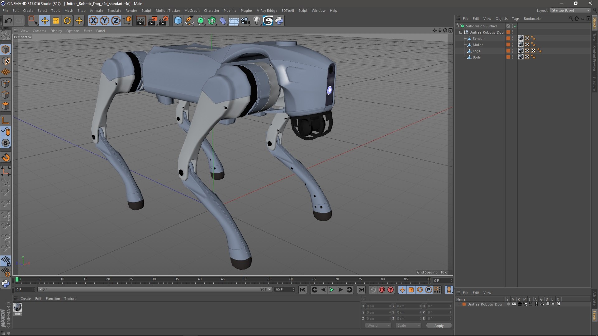 3D Unitree Robotic Dog - TurboSquid 2258187