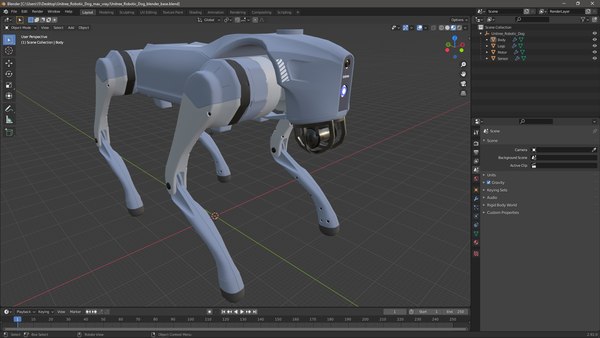 modelo 3d Perro robótico Unitree - TurboSquid 2258187