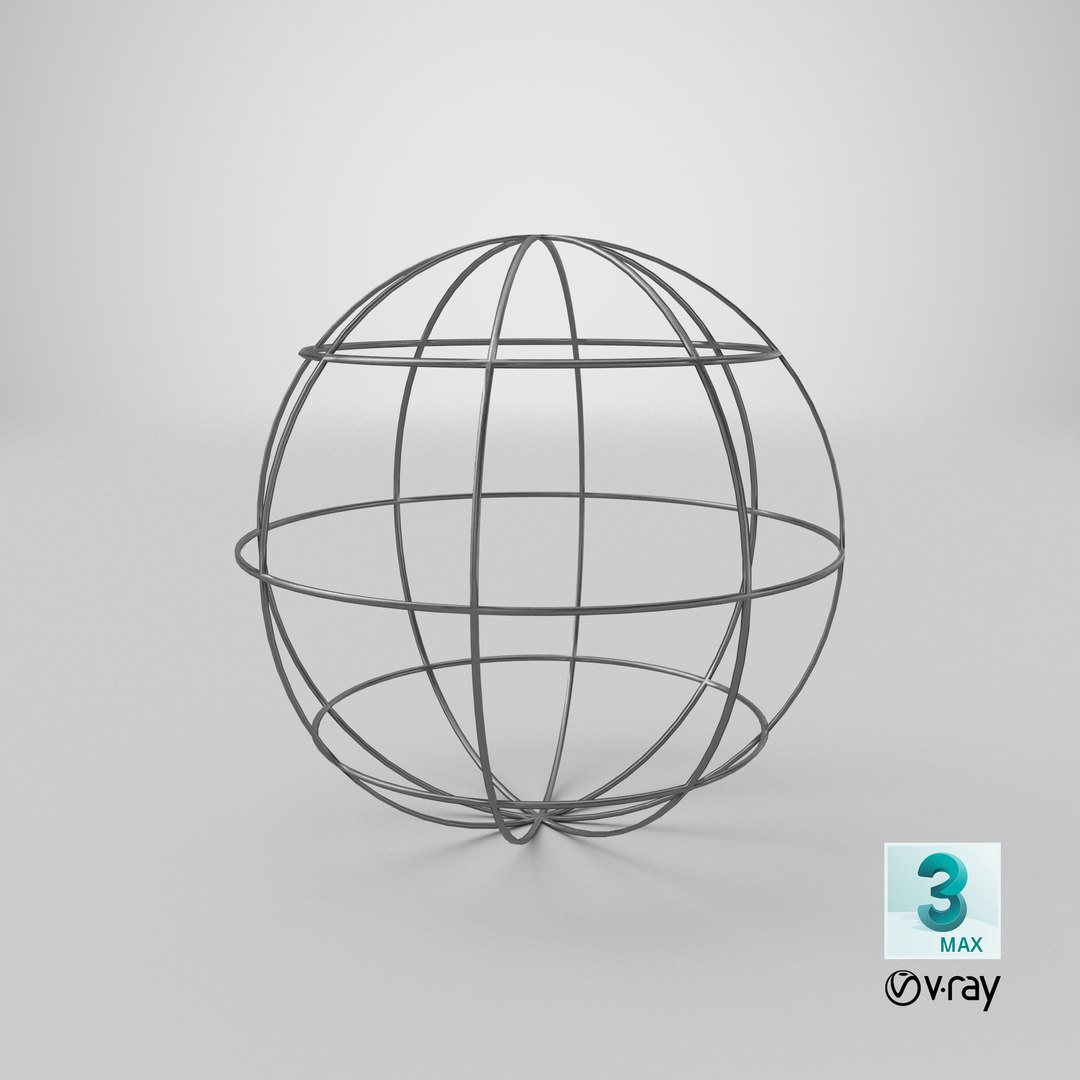 3D Wireframe Sphere 01 - TurboSquid 1796396