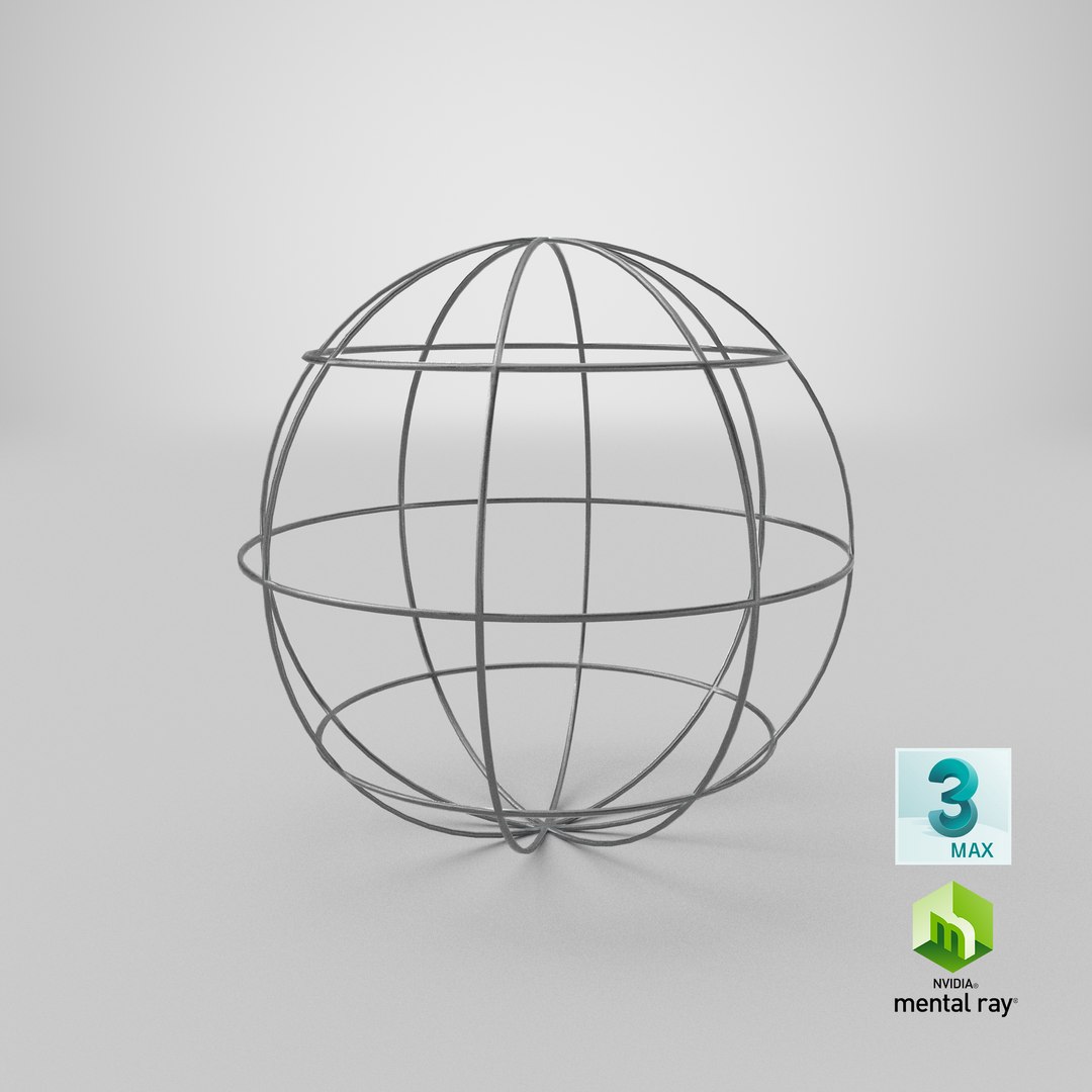 3D Wireframe Sphere 01 - TurboSquid 1796396