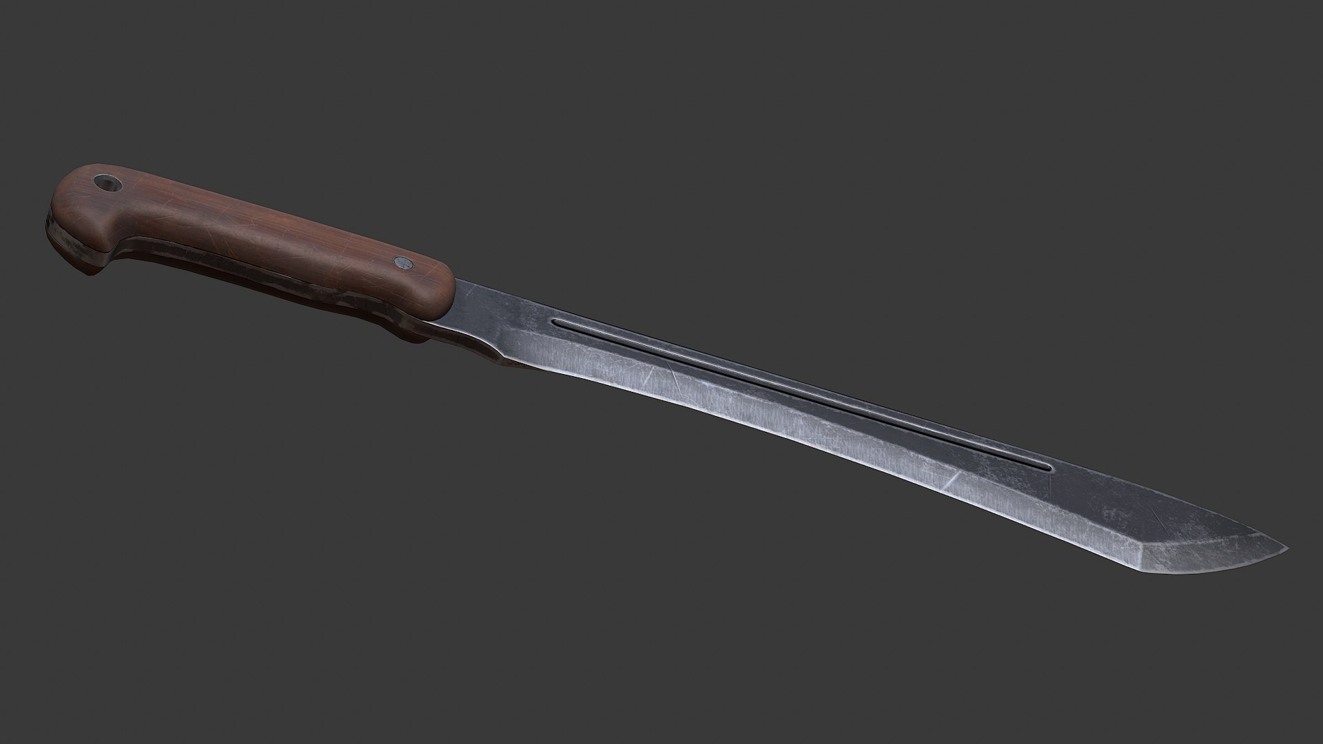 Machete pbr metallic 3D model - TurboSquid 1380241