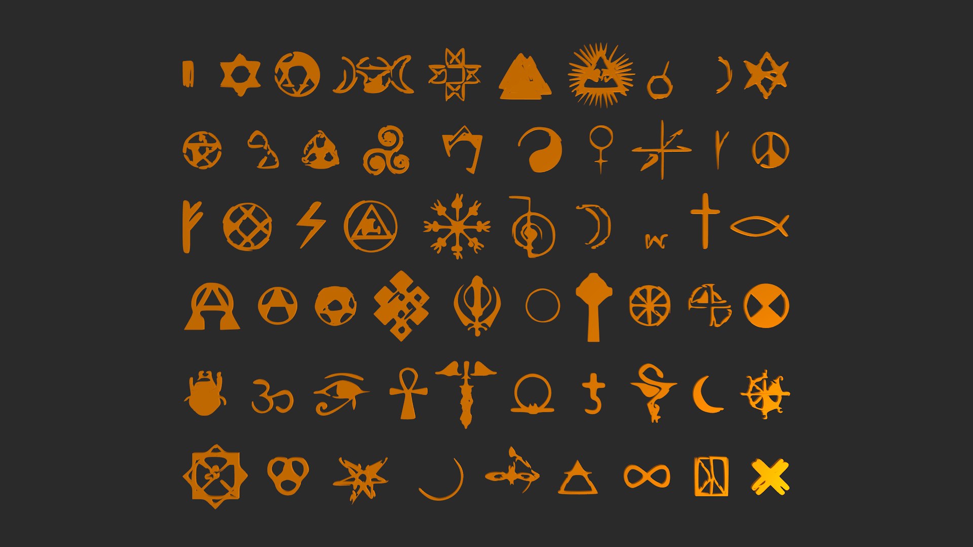 59 Symbol 3D Model - TurboSquid 2269943