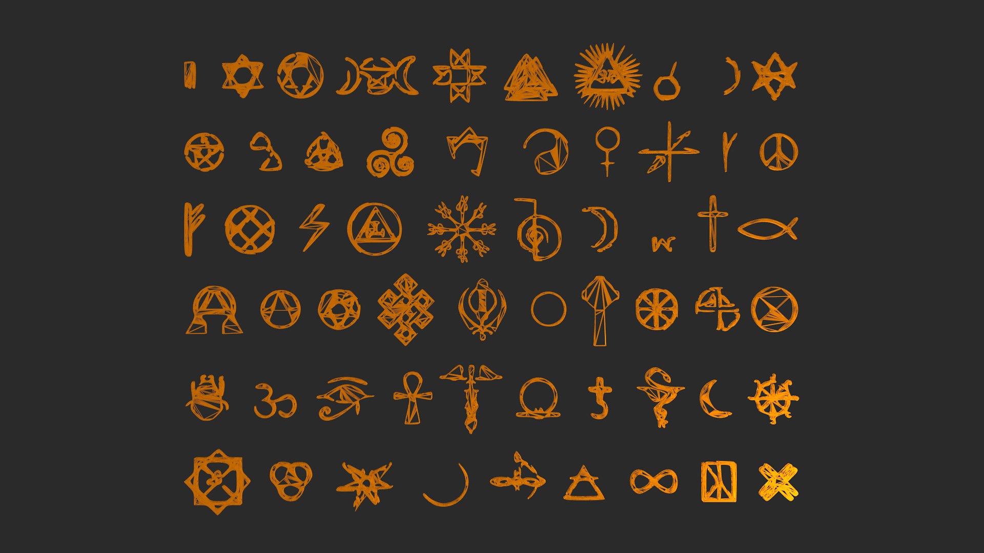 59 Symbol 3D Model - TurboSquid 2269943