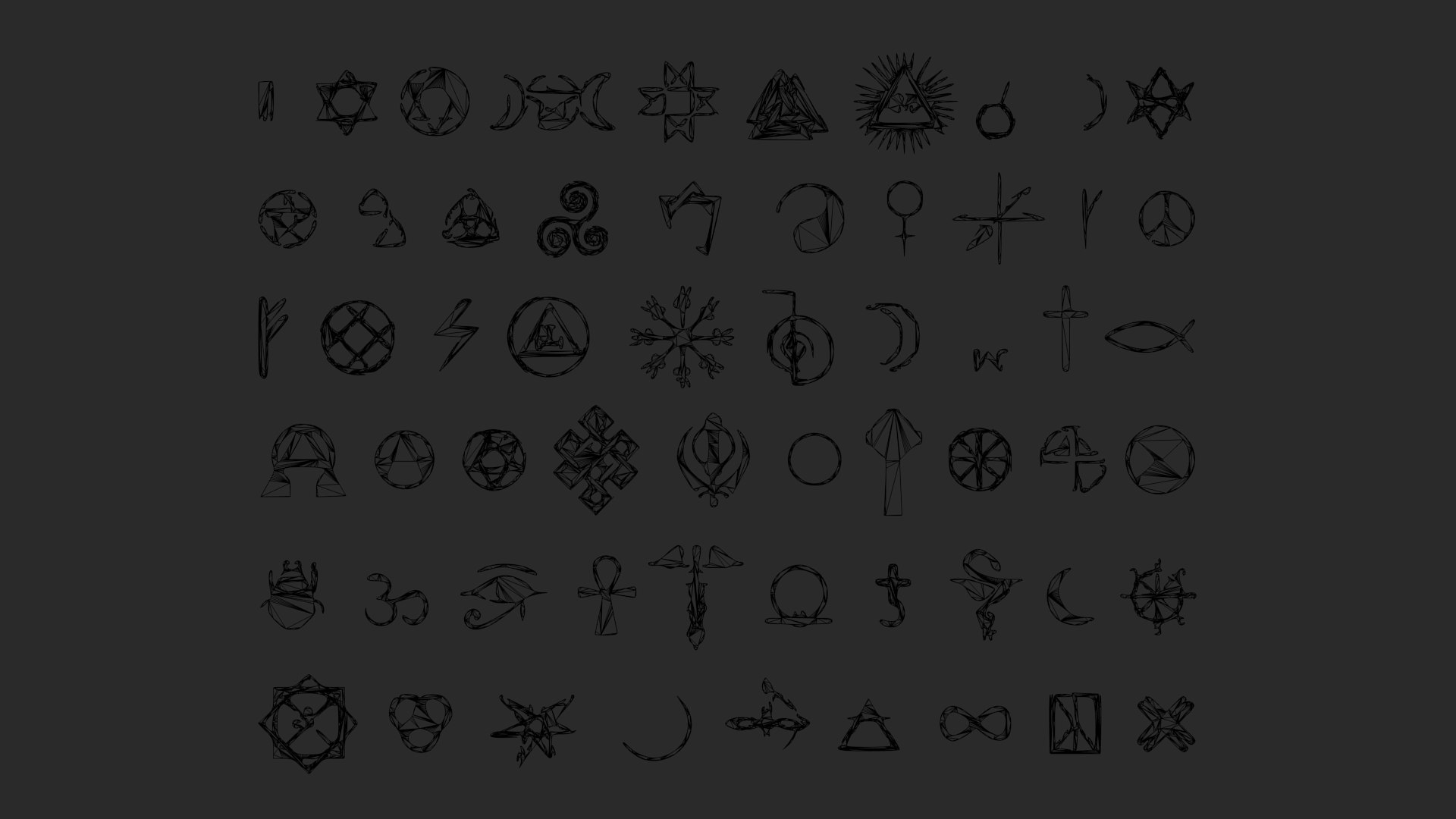 59 Symbol 3D Model - TurboSquid 2269943