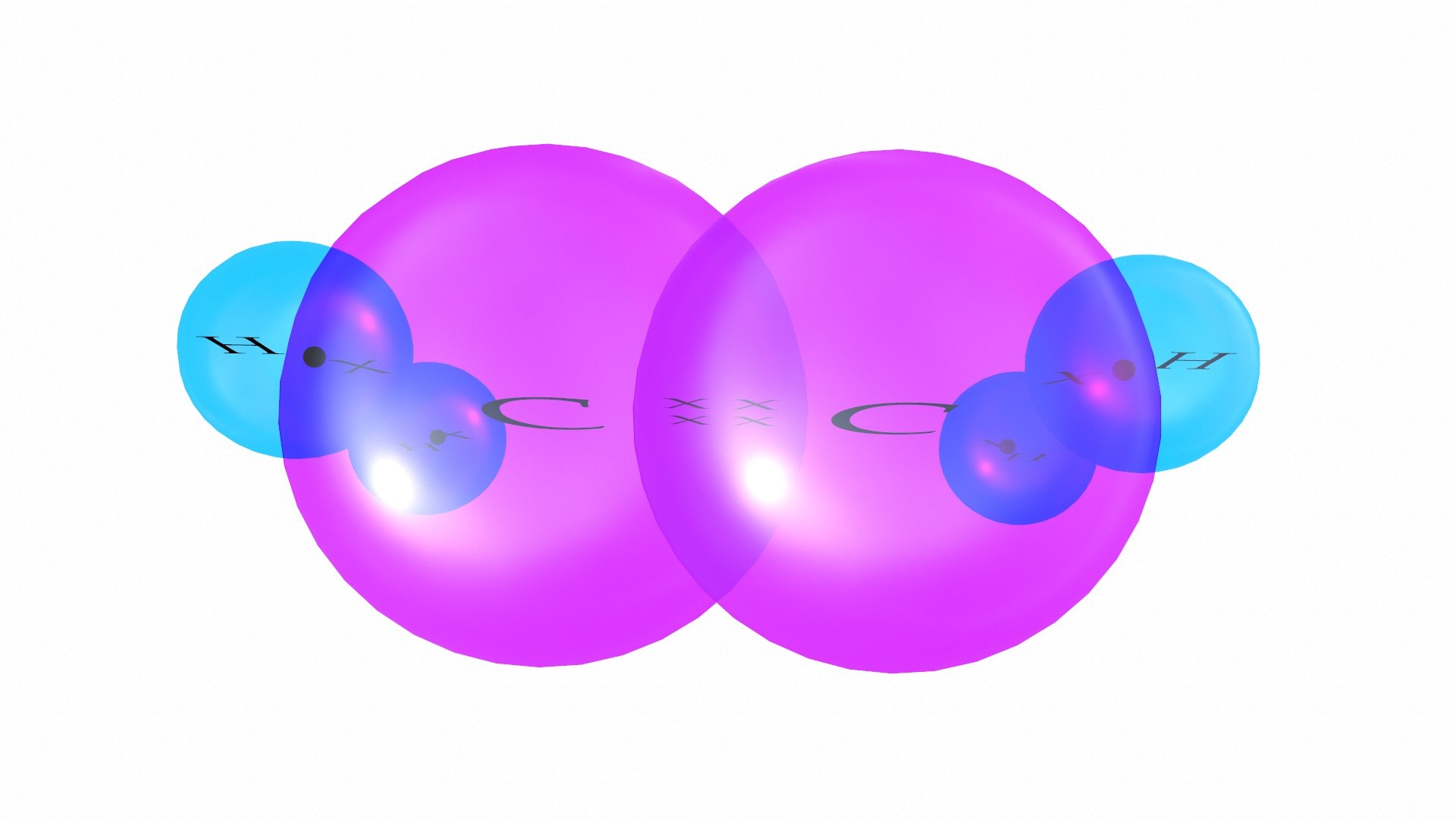 Structure Of Ethane 3D Model - TurboSquid 2355223