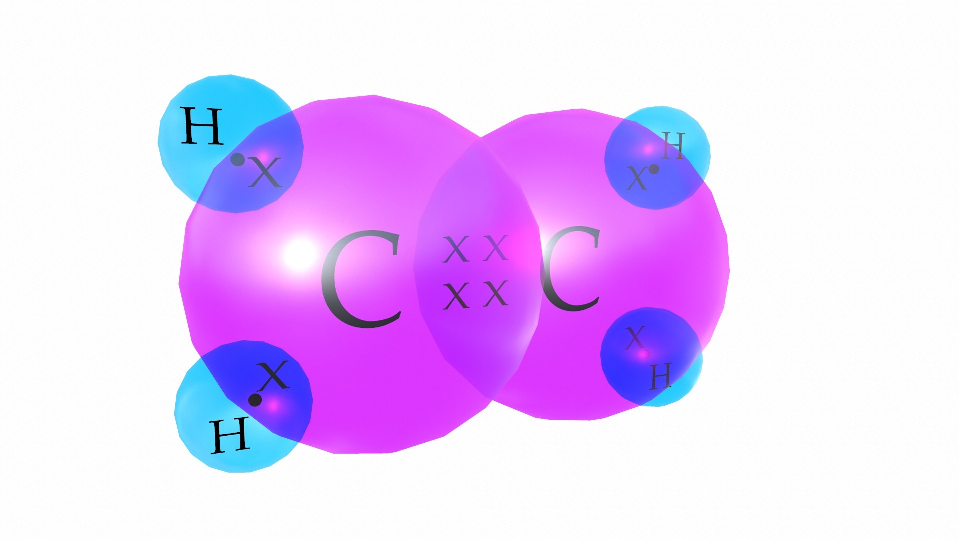 Structure Of Ethane 3D Model - TurboSquid 2355223