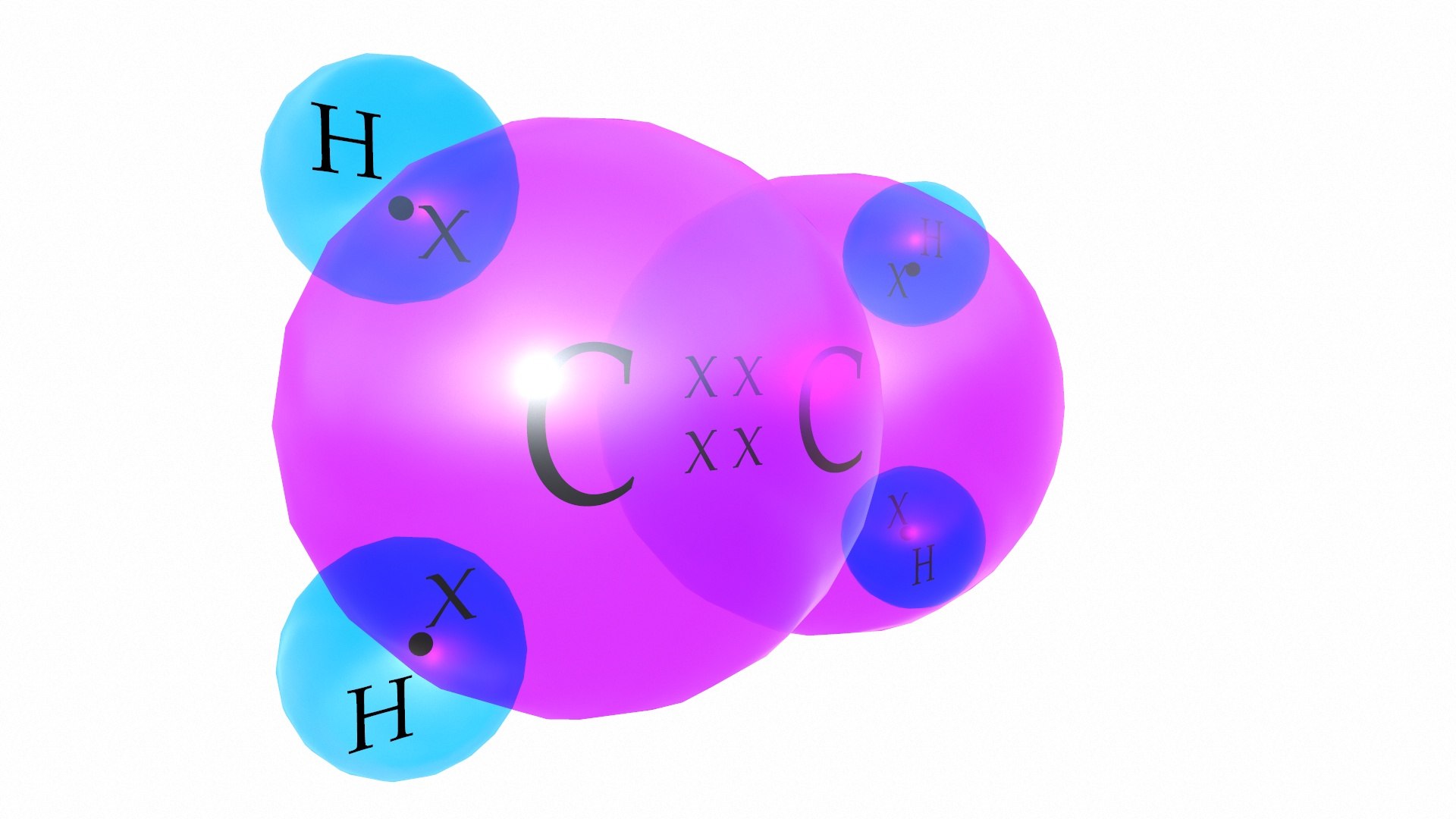 Structure Of Ethane 3D Model - TurboSquid 2355223