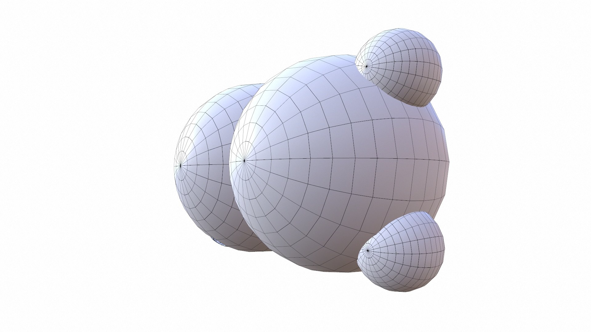 Structure Of Ethane 3D Model - TurboSquid 2355223