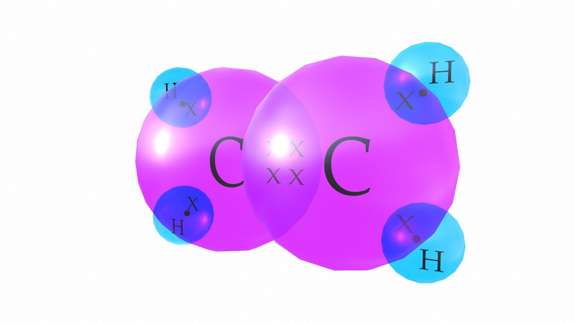Structure Of Ethane 3D Model - TurboSquid 2355223