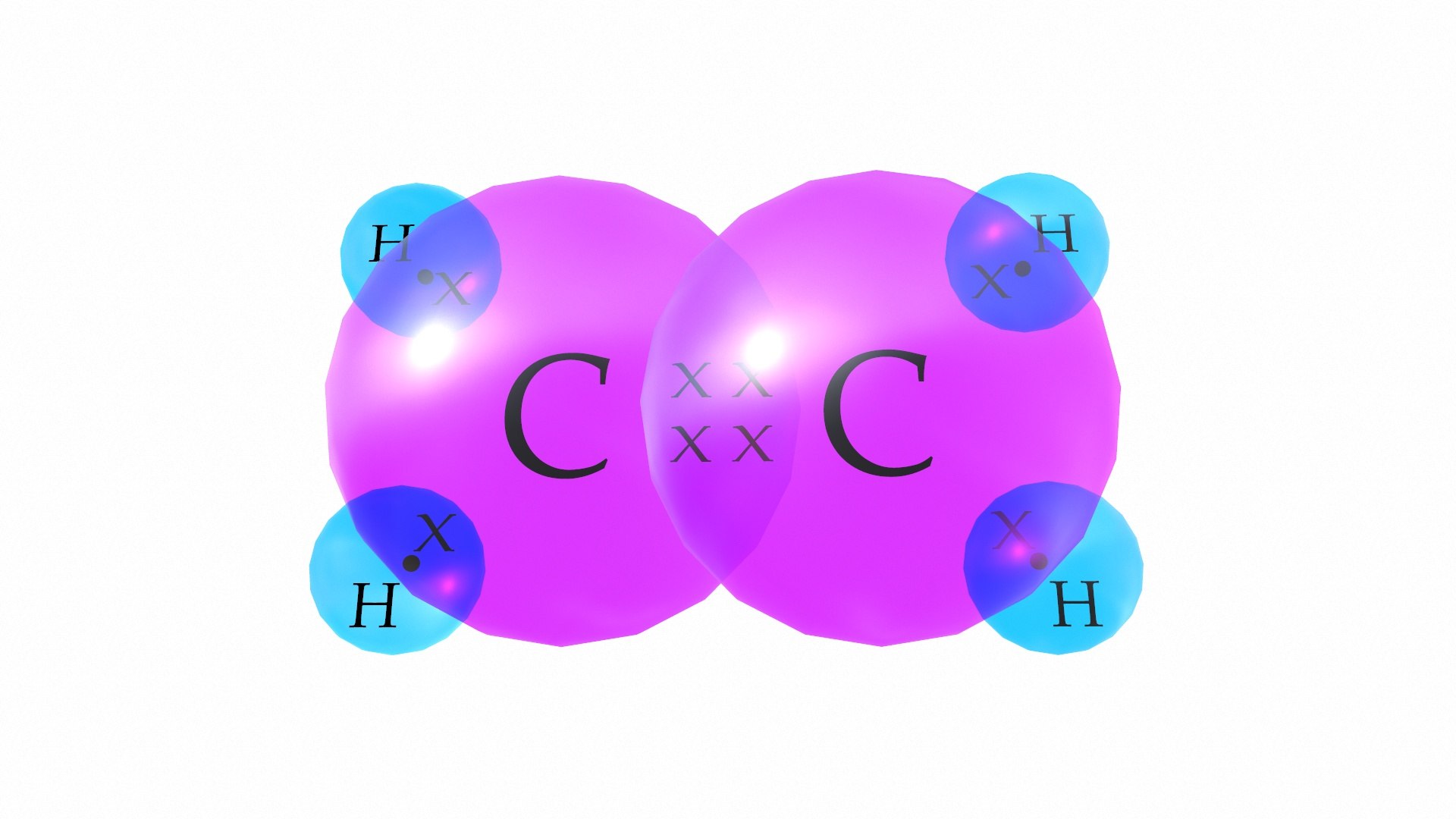 Structure Of Ethane 3D Model - TurboSquid 2355223