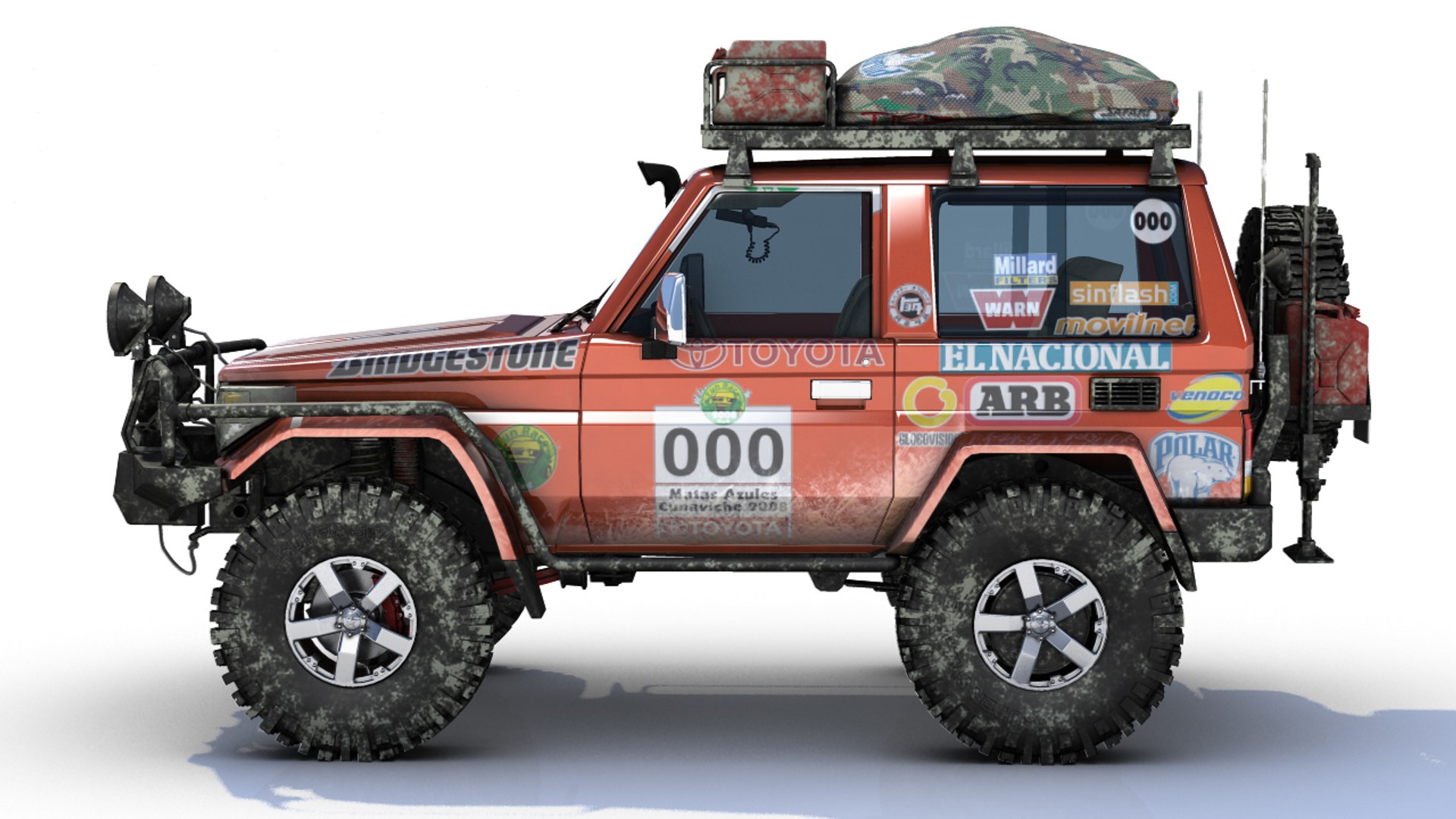 3d Toyota Fj70 Vehicle
