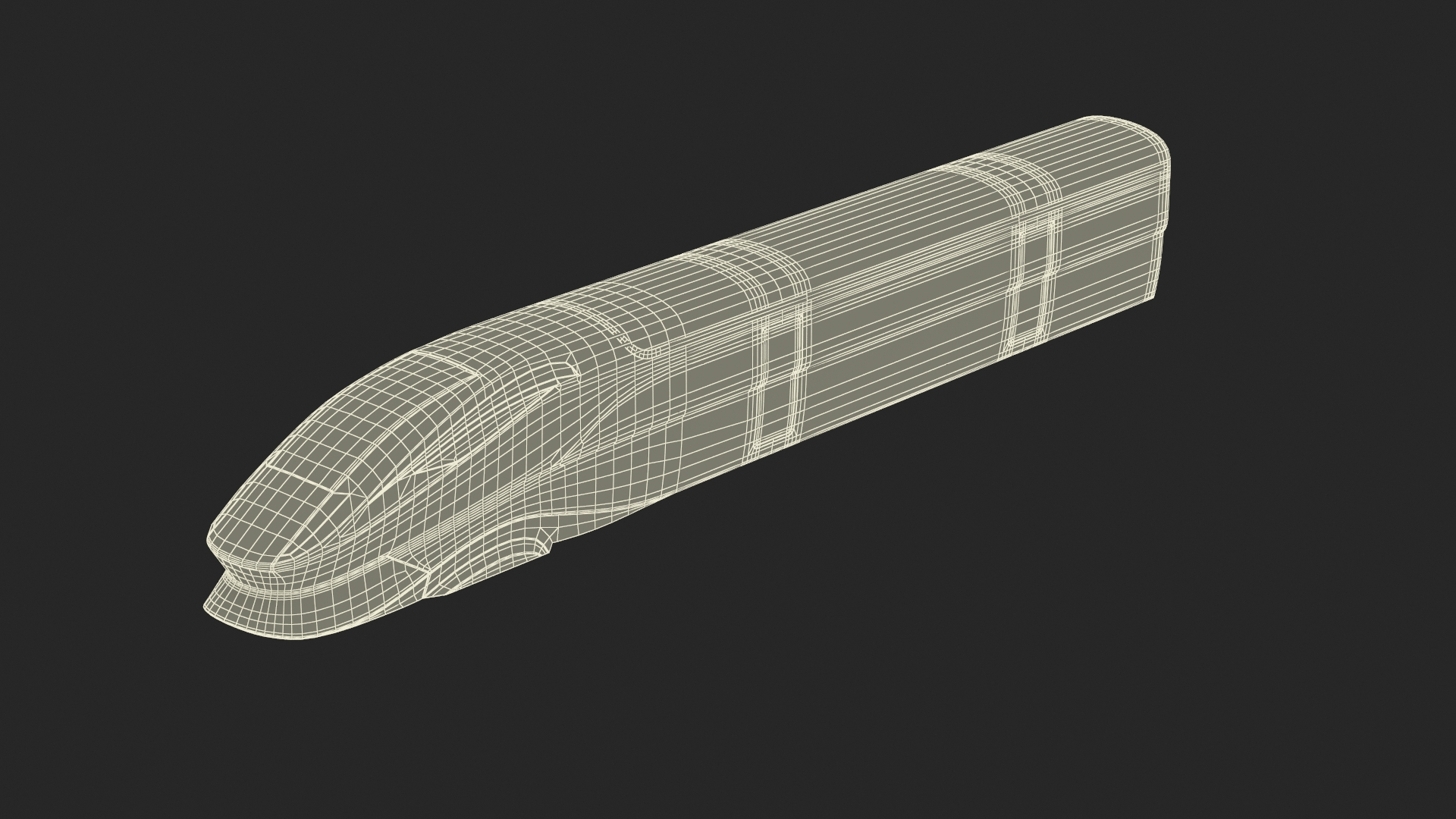 3D Futuristic Train Locomotive Silver - TurboSquid 2256882