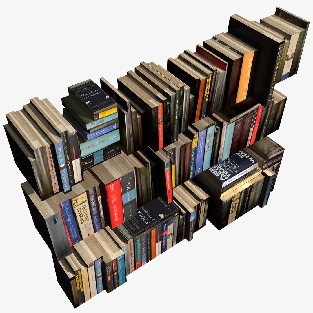 3d Model Books Library Office