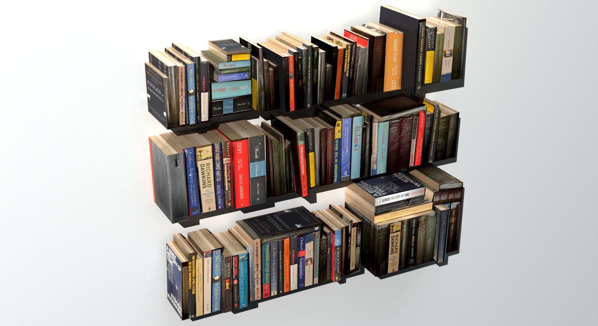 3d Model Books Library Office