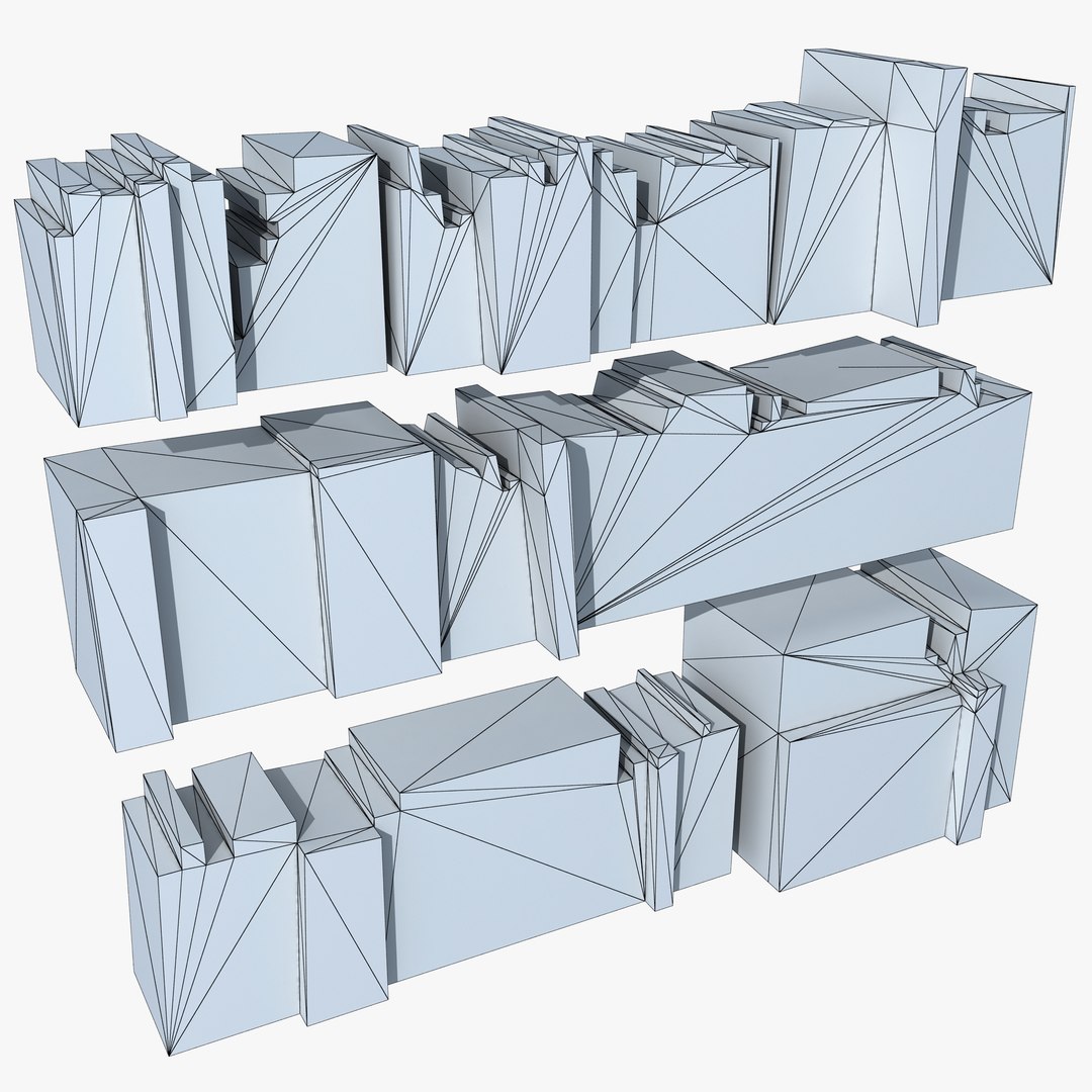 3d Model Books Library Office