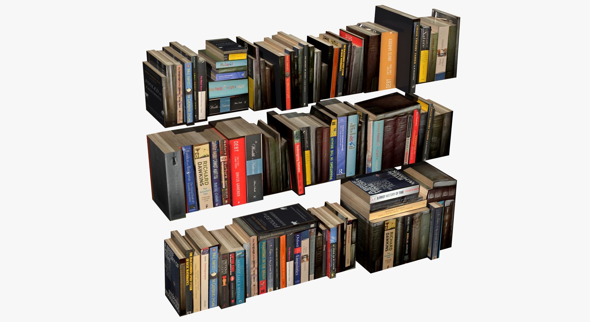 3d Model Books Library Office