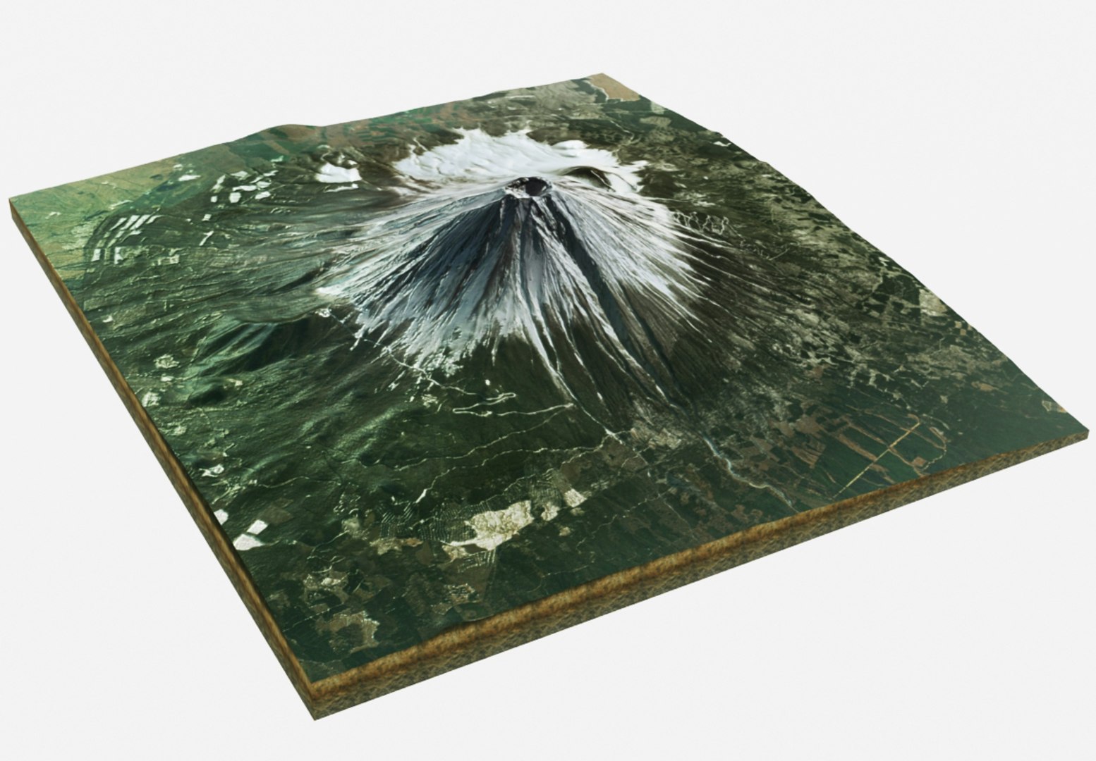 Realistic Mountain Terrain Landscape 3D Model - TurboSquid 1394626