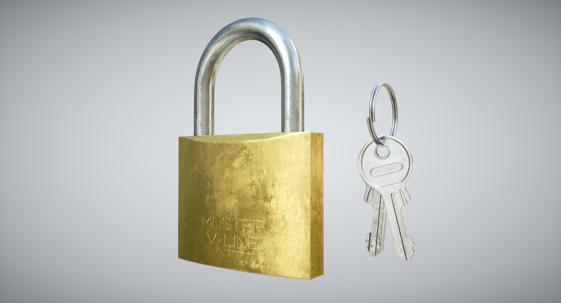Octane Padlock 3D Model - TurboSquid 1194866