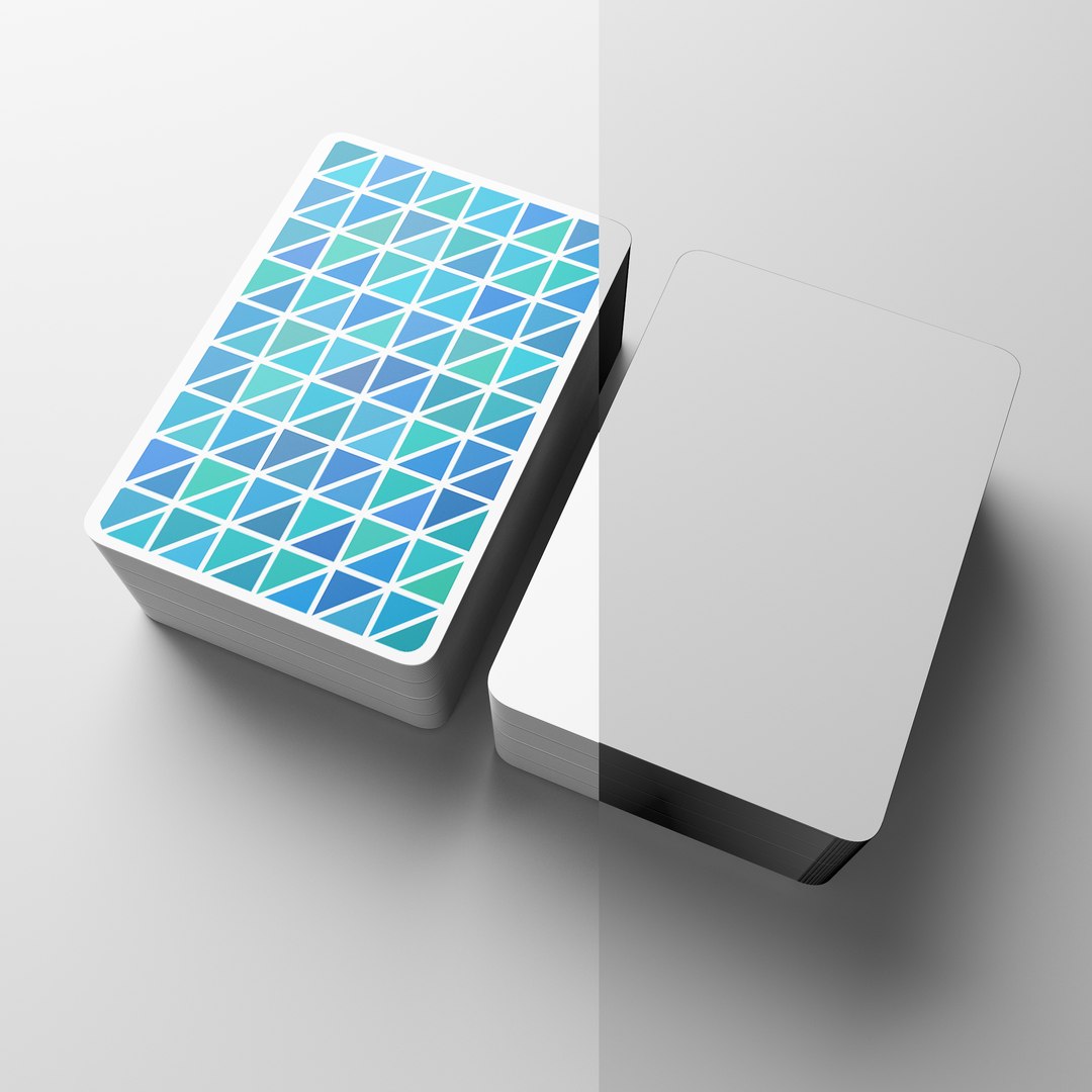 3D Playing Cards Deck Set Of 2- 3D Model Ready To Render Inside 3dsMax ...